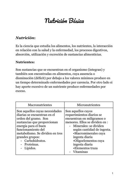 Resumen Nutri | María soledad Imas | uDocz