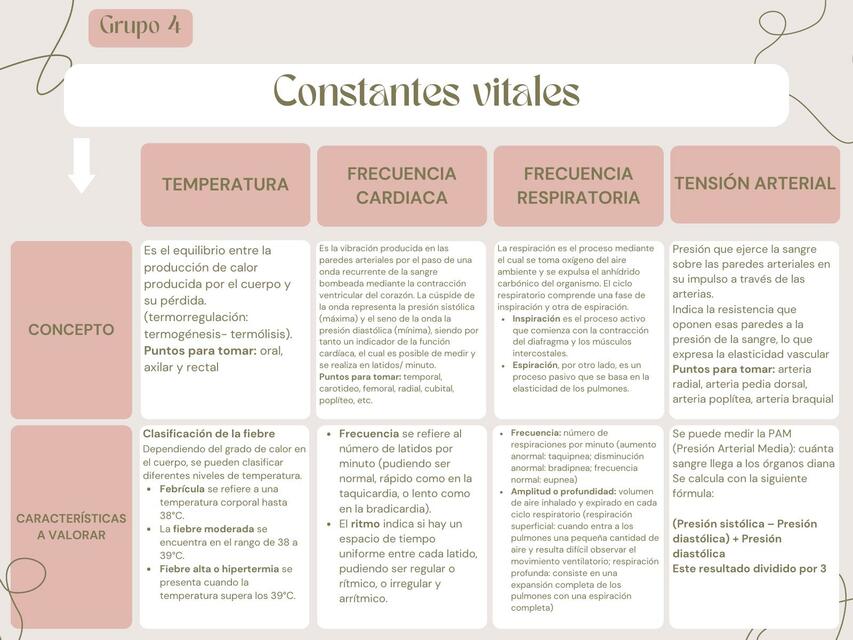 Constantes vitales: concepto, características, valores normales y ...