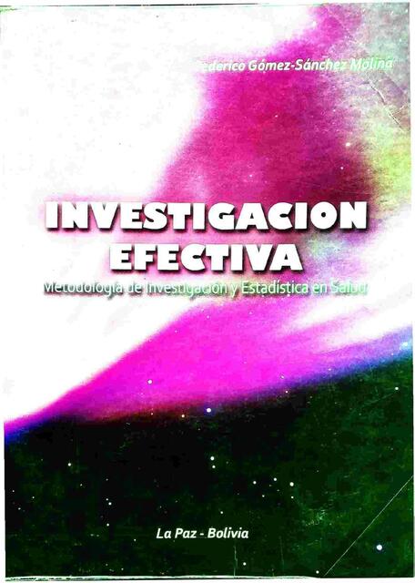 Investigación efectiva | LEIDY LAURA MACHICADO CHOQUE | uDocz