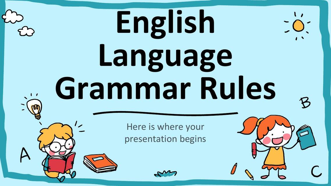 English Language- Grammar Rules | Mitzy Silva | uDocz