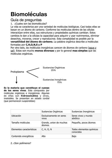 Biomoléculas | Bernardita Lauga | uDocz
