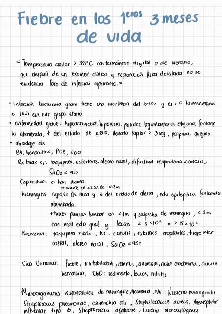 Fiebre en los 1eros 3 meses de vida | MEDICSTORE | uDocz