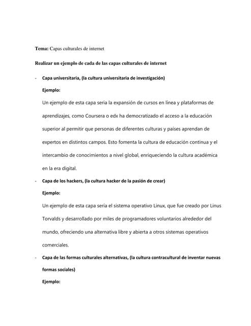 Capas Culturales de Internet | Elena Delgado | uDocz
