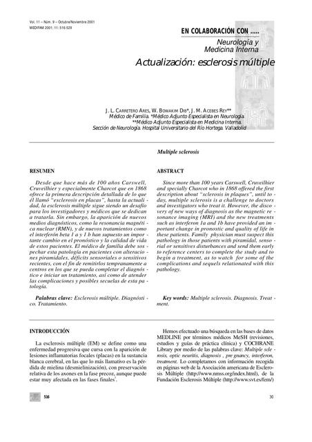 Esclerosis Múltiples | VICTOR HUGO DEL RIO MORALES | uDocz