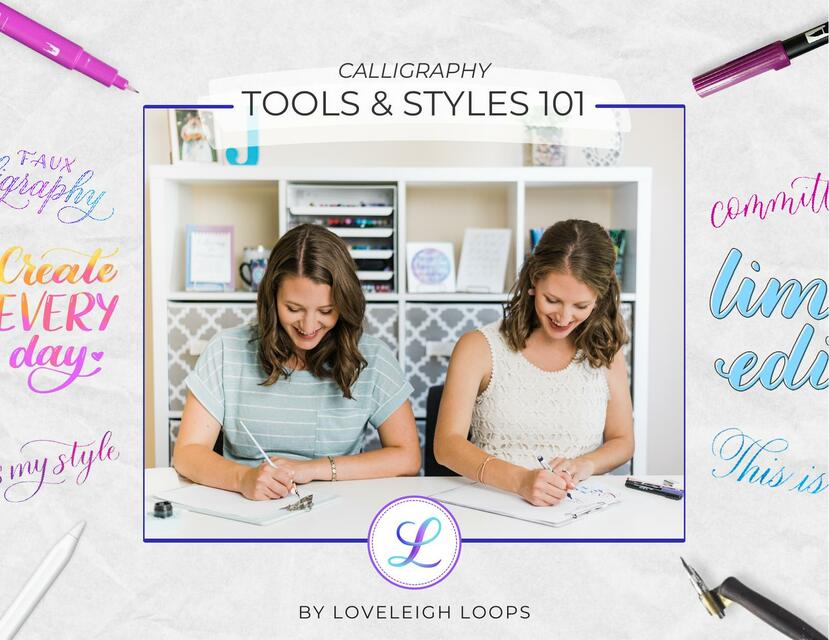 Calligraphy Tools and Styles 101 Loveleigh Loops | Yeniree Centeno | uDocz