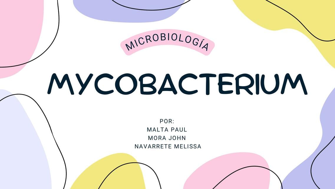 Mycobacterium Exposición | Melissa Navarrete | uDocz