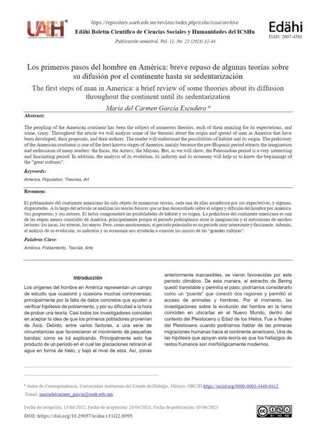 Los primeros pasos del hombre | Investigación y estudios | uDocz