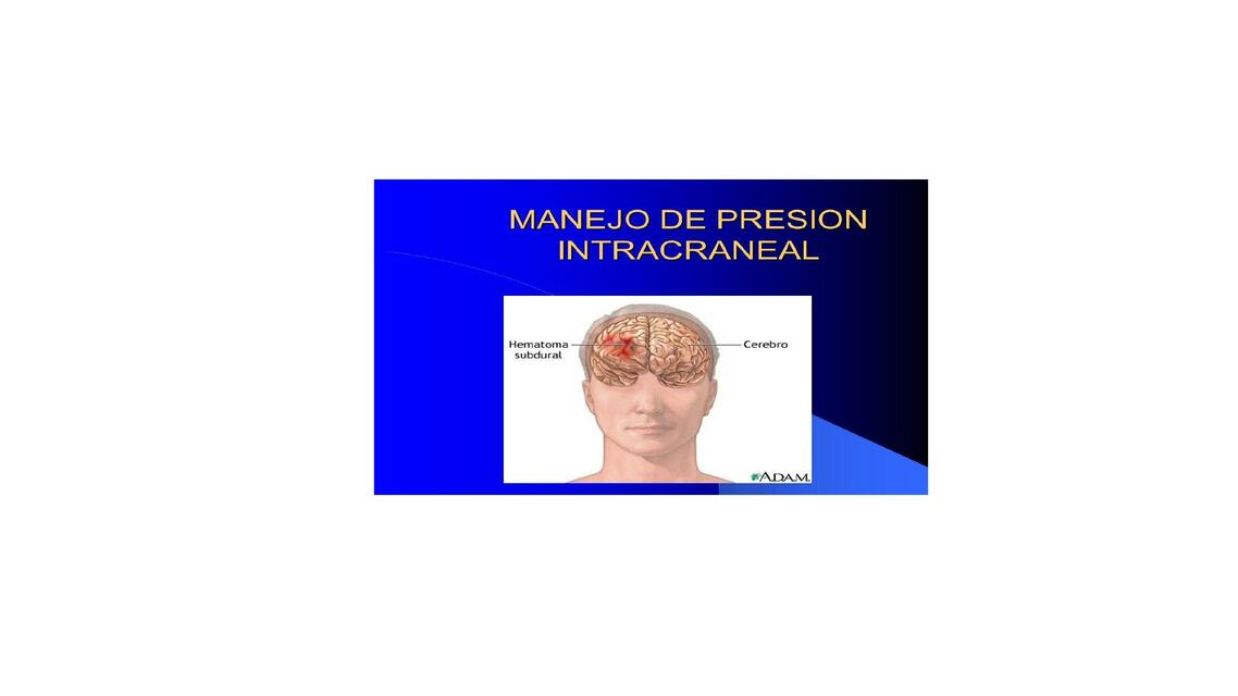 Manejo de la presión intracraneal | DANIELA | uDocz
