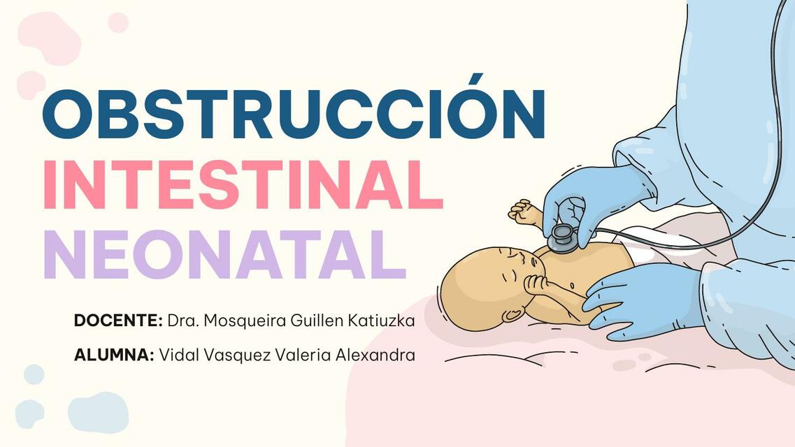 Obstrucción Intestinal Neonatal | Valeria Vidal Vásquez | uDocz