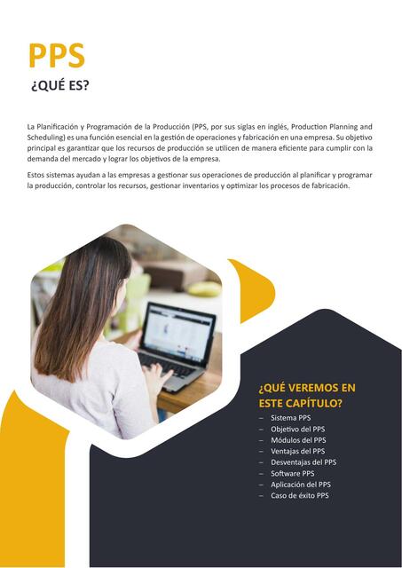 PPS (Planificación y programación de la Producción) | INDUX | uDocz