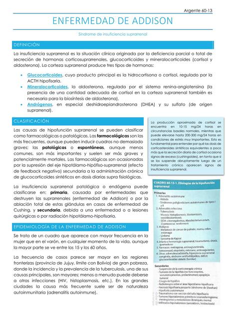 Enfermedad de Addison | Celina Villaverde | uDocz