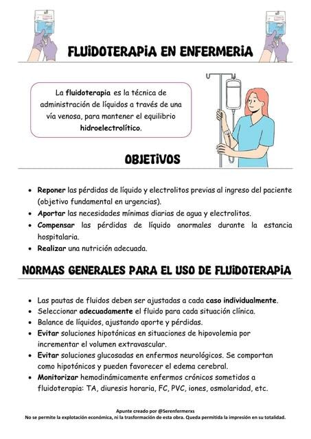 Fluidoterapia en enfermería | Cecilia Mabel Sandiyú | uDocz