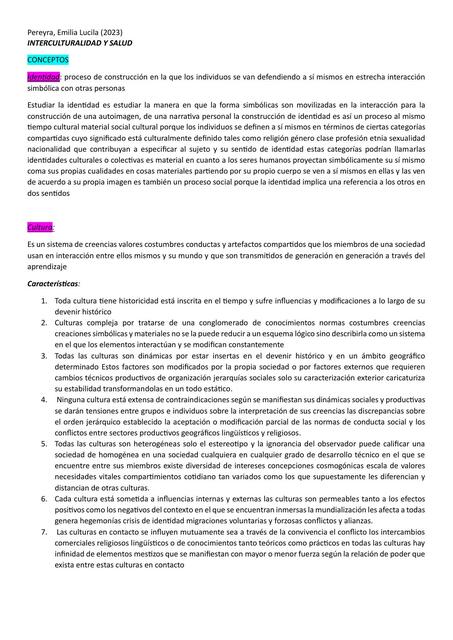 Interculturalidad conceptos | Emi Pereyra | uDocz