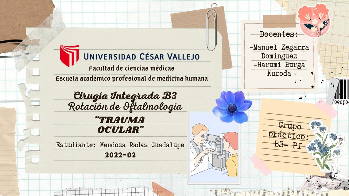 Trauma Ocular | Guadalupe Mendoza Radas | uDocz