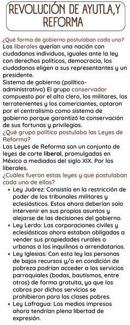 Revolución de Ayutla y reforma | Geraldinne | uDocz