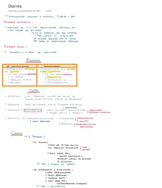 Diarrea | Alessandra Valle Ayala | uDocz