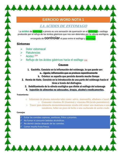 Acides estomacal | thomas amado | uDocz