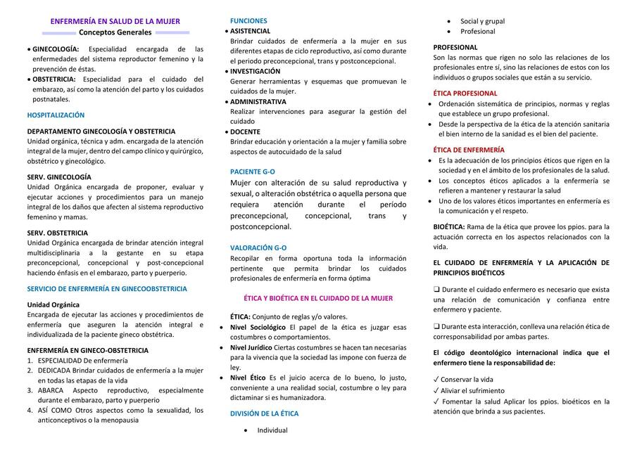 Enfermería en salud de la mujer | nursing.cvc | uDocz
