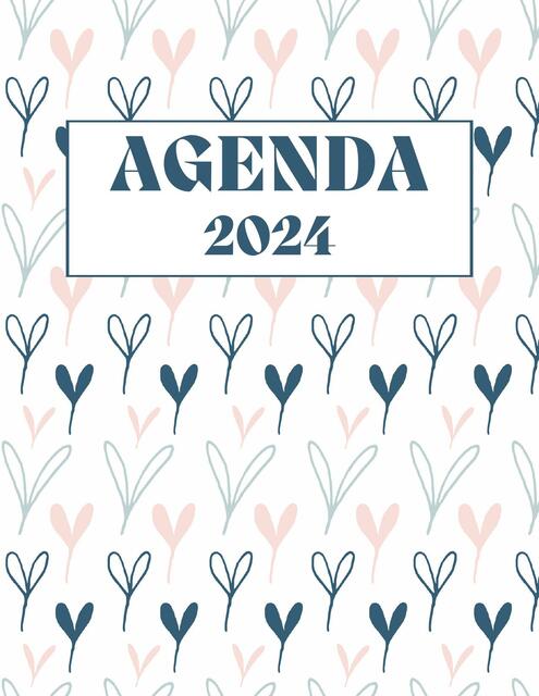 Agenda 2024 verde rosa | greyssnic | uDocz