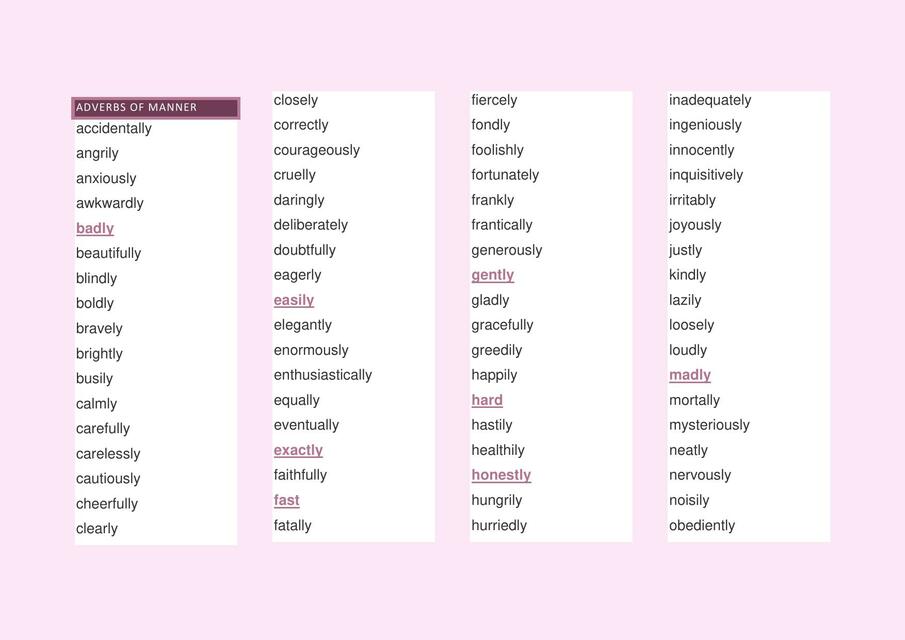 Adverbs and Adjectives | Psico apuntes | uDocz Adverbs and Adjectives | Psico apuntes | uDocz
