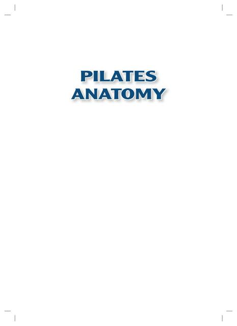 Rael Isacowitz Karen Clippinger Pilates Anatomy Hu | PP | uDocz