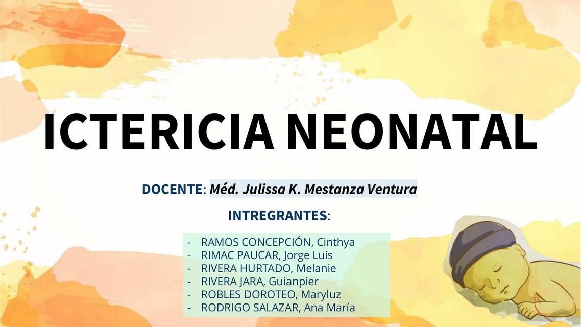 Ictericia neonatal | Mary | uDocz