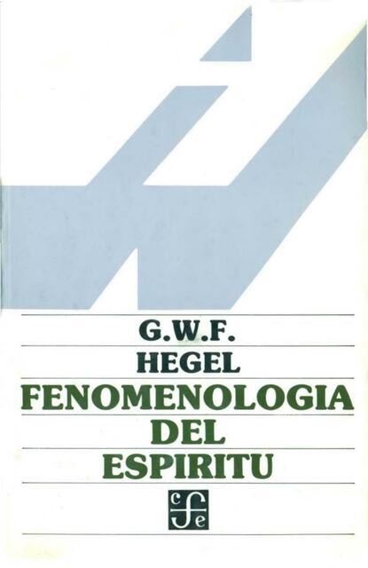 Hegel Fenomenologia Del Espiritu | Raven | uDocz