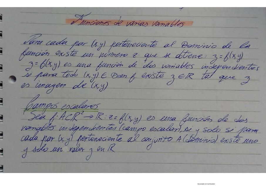 Funciones de varias variables | uDocz