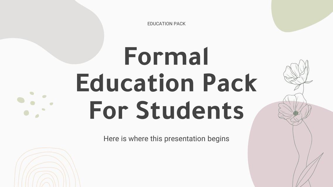 Paquete de educación formal para estudiantes | Samantha Sanchez | uDocz