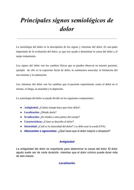 Principales signos semiológicos de dolor | YOSTING ALCIDES DOLMUZ ...