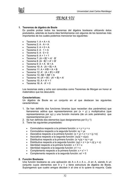 Teorema de Álgebra de Boole | TV SAMSUNG SMART | uDocz