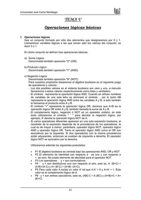 Operaciones Lógicas Básicas | TV SAMSUNG SMART | uDocz