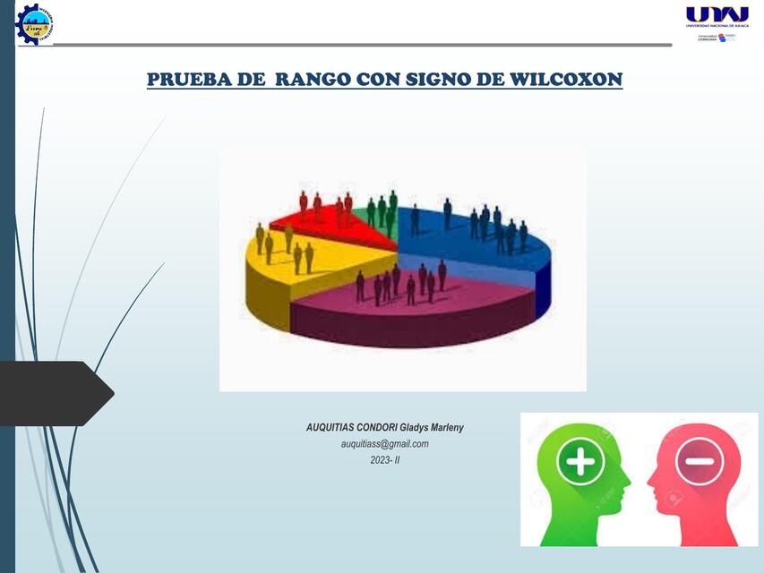 Prueba de rango con signo de wilcoxon | Jamesito | uDocz