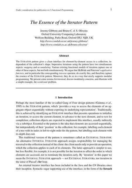 Flashcards de The Essence Of The Iterator Pattern | Por HackerNews | uDocz