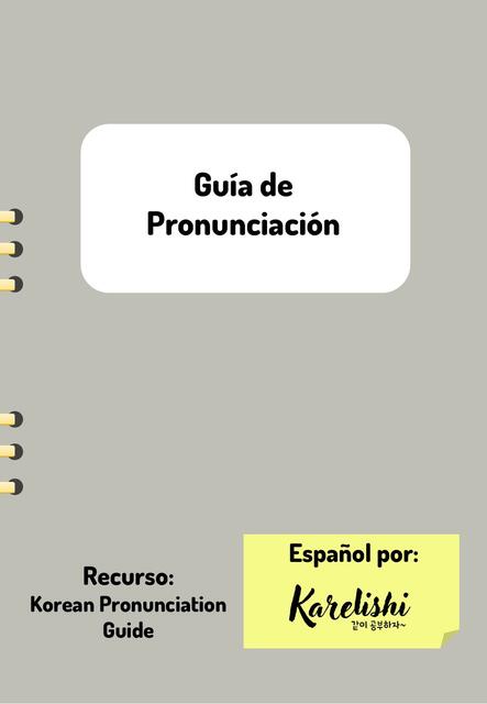 Vocales Coreana - Diptongos Vocales ( Y /W) | Karelishi | uDocz