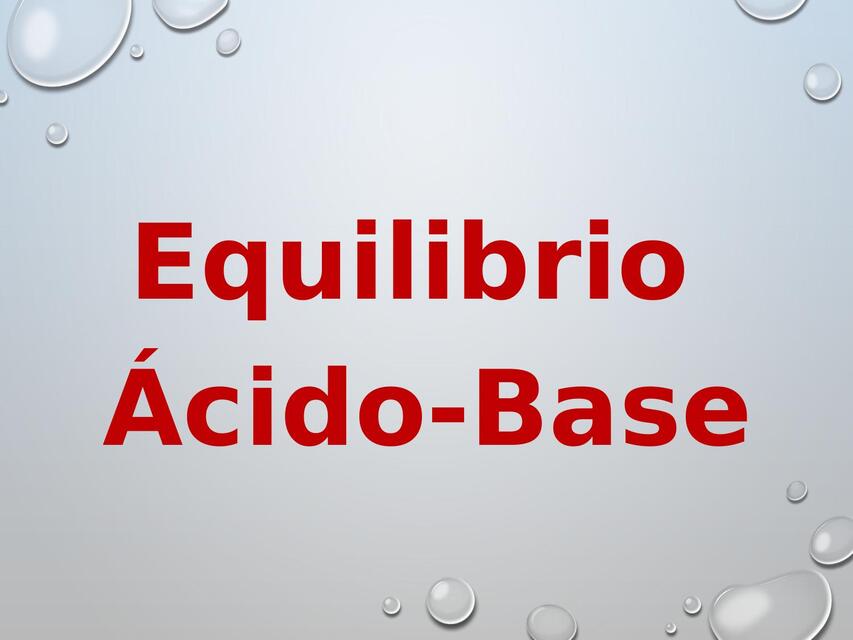 Equilibrio Ácido Base | Maximiliano Contreras | uDocz