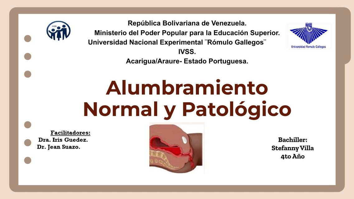 Alumbramiento normal y patologico | Dra Zitma | uDocz