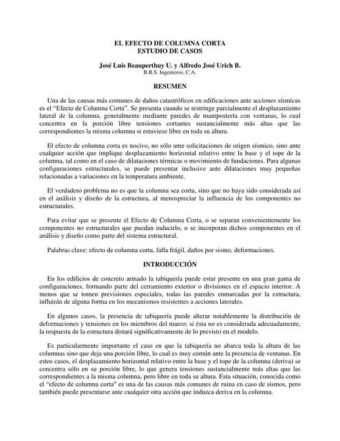 El efecto de columna corta | Civil Zone | uDocz