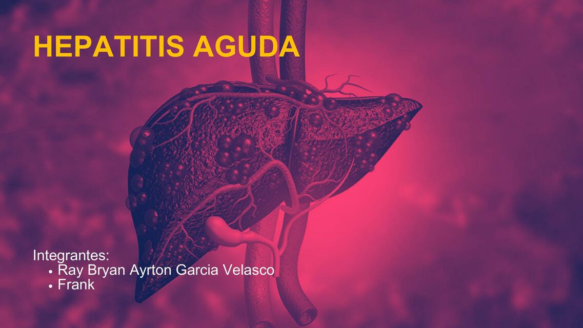 Hepatitis aguda fisiopatología | Ayrton Garcia | uDocz