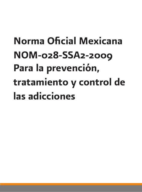 Norma Oficial Mexicana 028 para la Prevención, Tratamiento y Control de ...