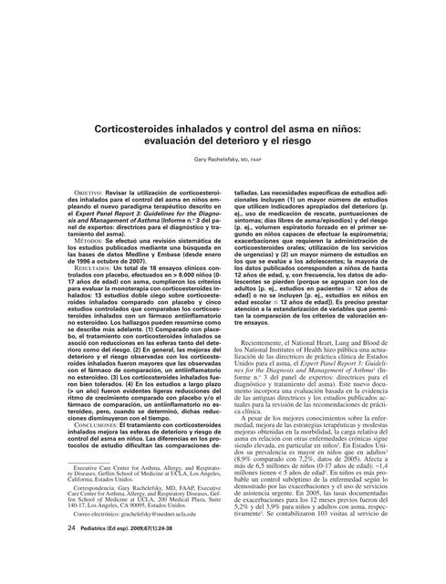 Corticosteroides Inhalados y Control del Asma en Niños | Medicina ...