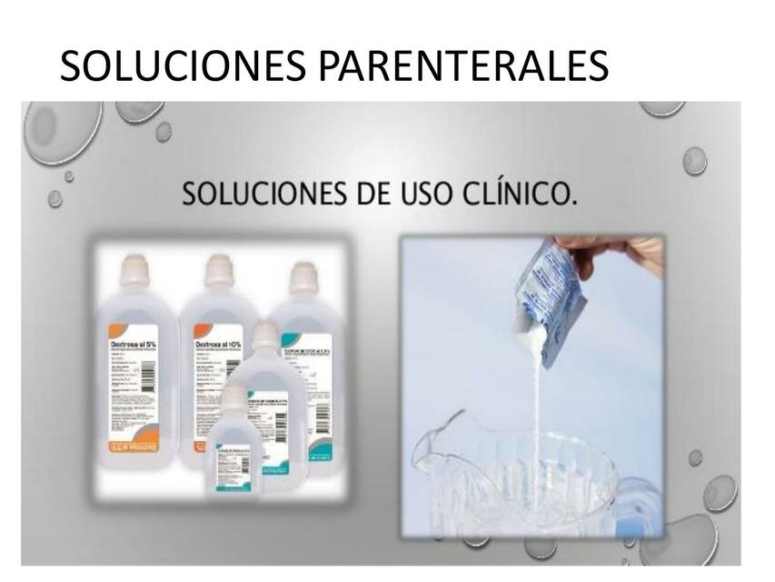 Soluciones Parenterales | Enfermería | uDocz