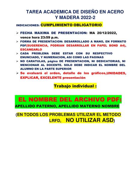 Tarea Académica de diseño en acero | manuel soto cano | uDocz