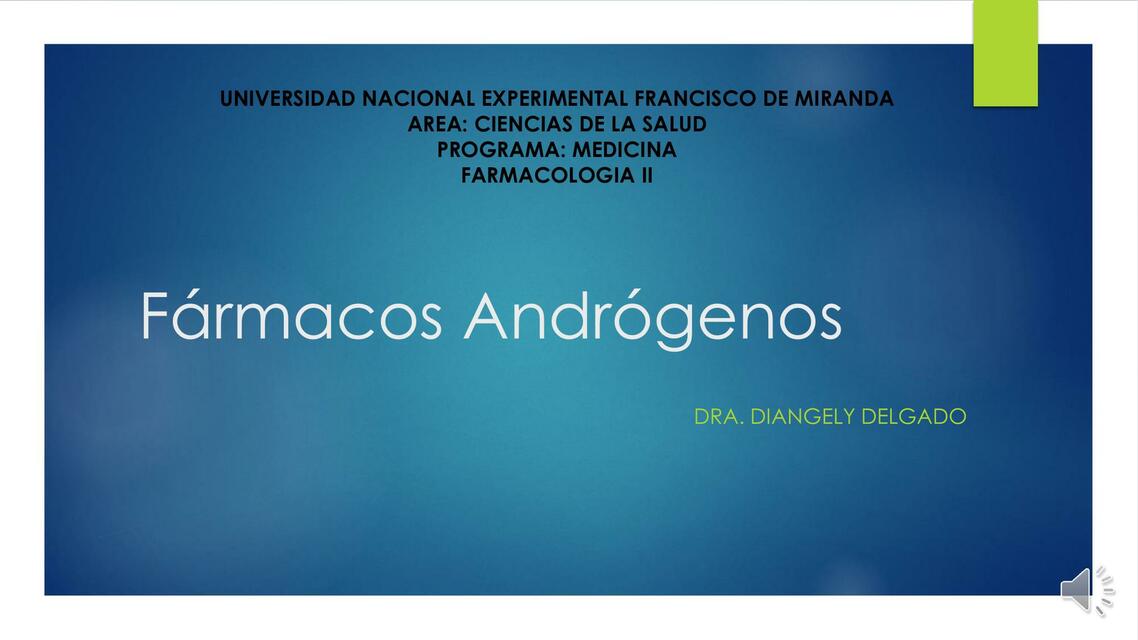 Fármacos Andrógenos | ayudadita | uDocz