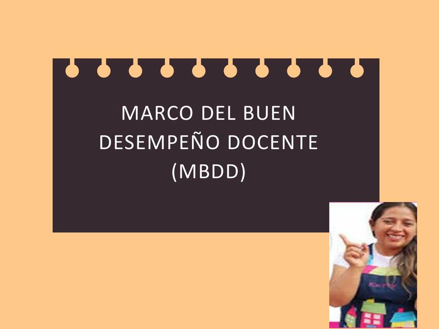 Marco del Buen Desempeño Docente | Yolanda Cordova | uDocz