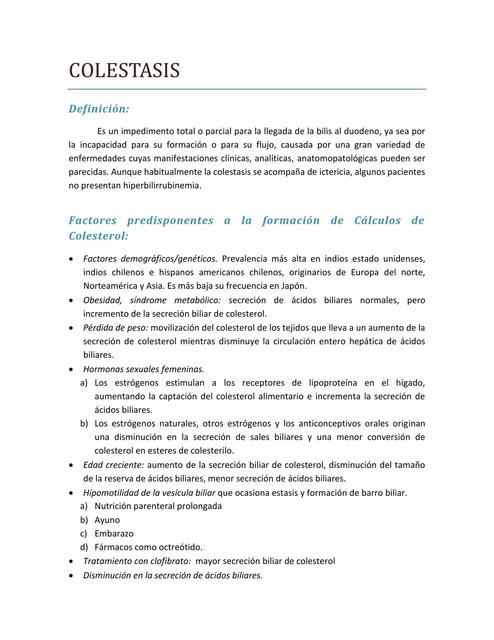 COLESTASIS | Medicine aha | uDocz