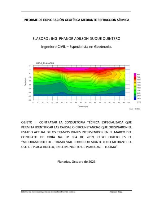 Especialista en Geotecnia | Ing. Dairo Dueñas Ingeologia SAS. | uDocz