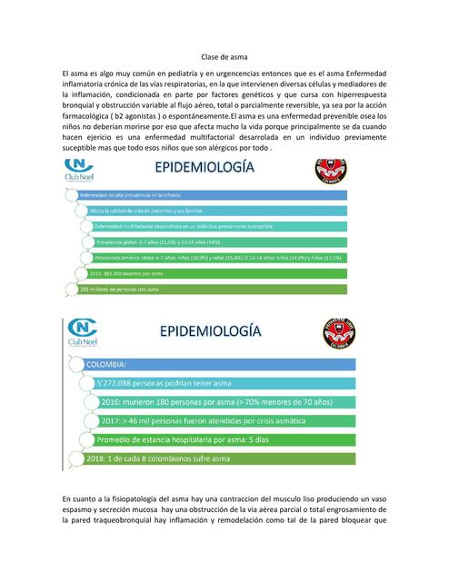 Clase de asma | Norelis | uDocz