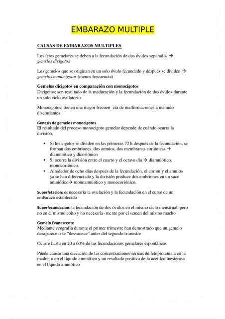 Embarazo múltiple | Ailyn Cotto | uDocz