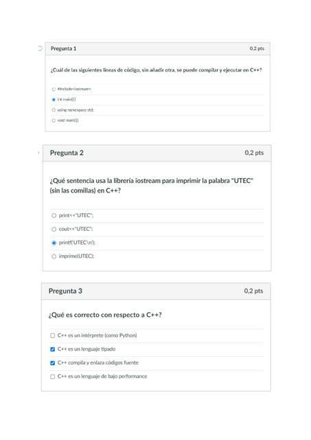 Preguntas de Programacion C++ | Angie Gabriela Hurtado Mayhua | uDocz